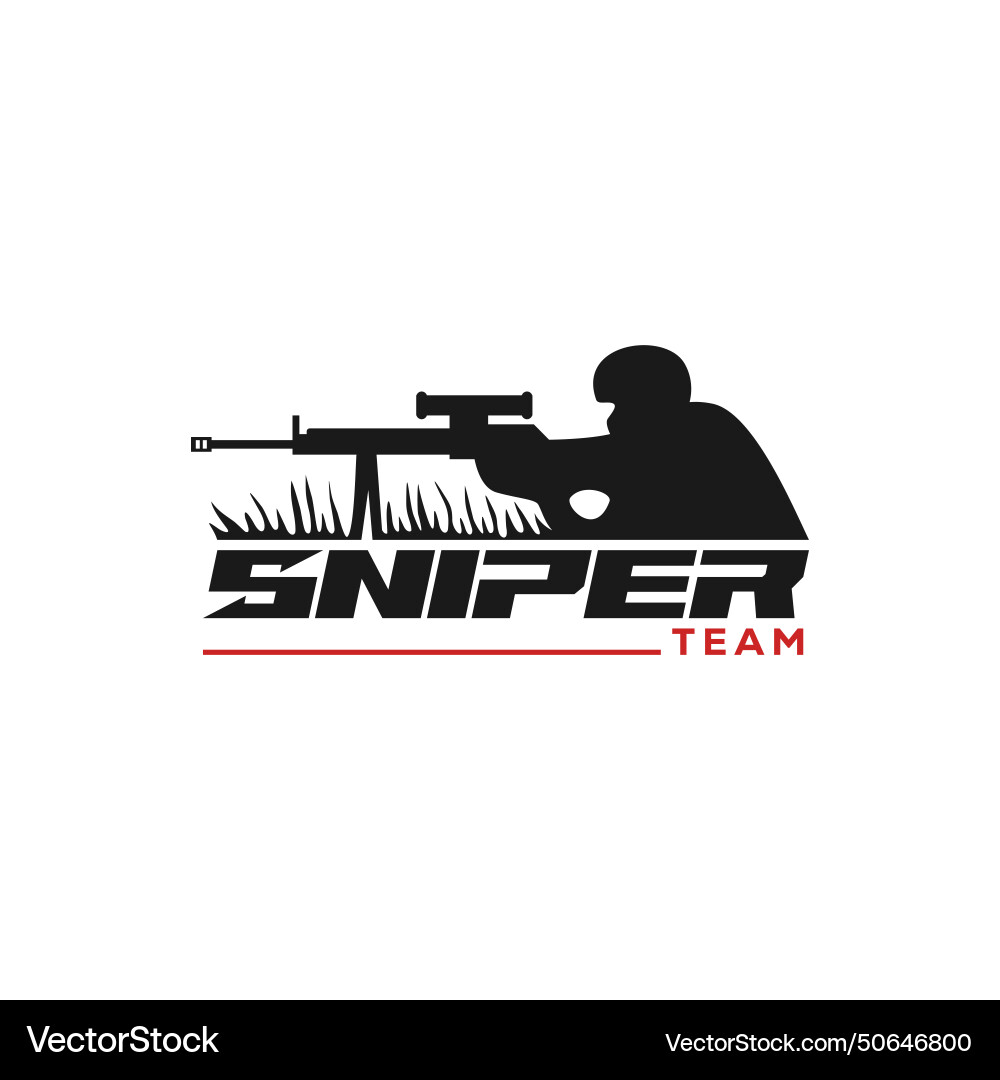 Sniper logo Royalty Free Vector Image - VectorStock