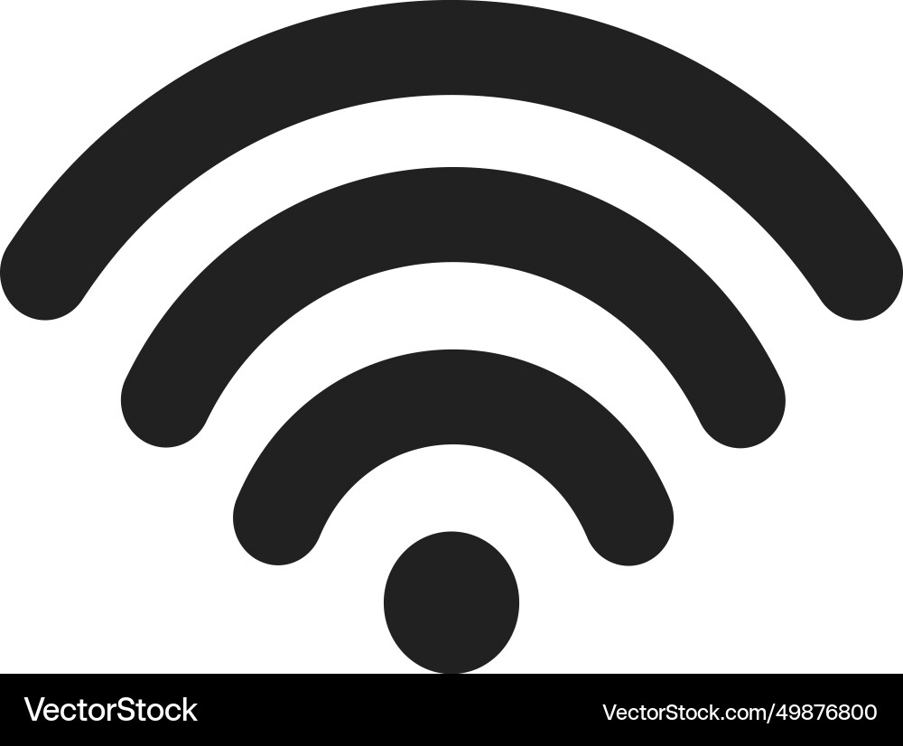 Wifi logo sign zone Royalty Free Vector Image - VectorStock
