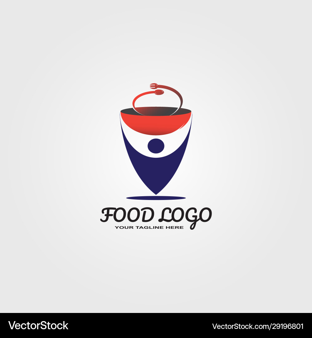 Food logo template for restaurant business Vector Image