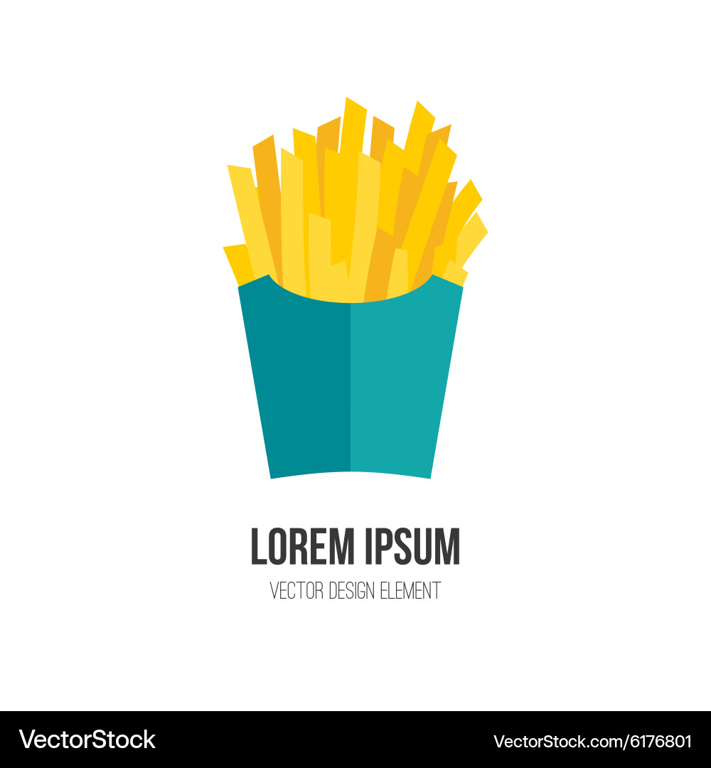 French fries Royalty Free Vector Image - VectorStock