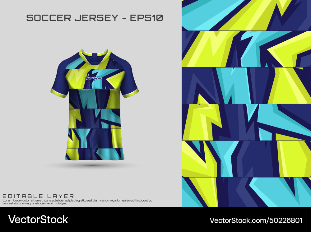Sports jersey design Royalty Free Vector Image
