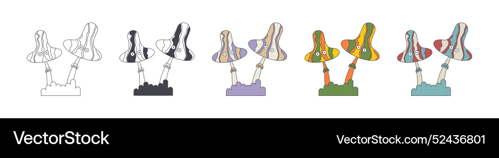 Surrealism set elements Royalty Free Vector Image