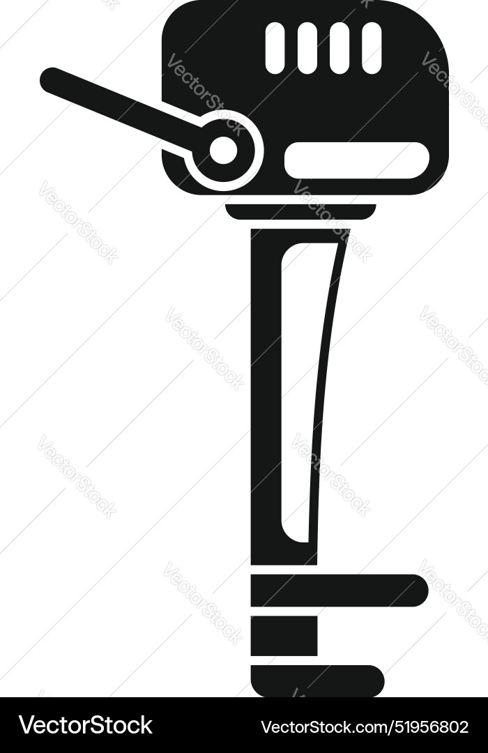 Boat motor engine powering nautical vessel icon Vector Image