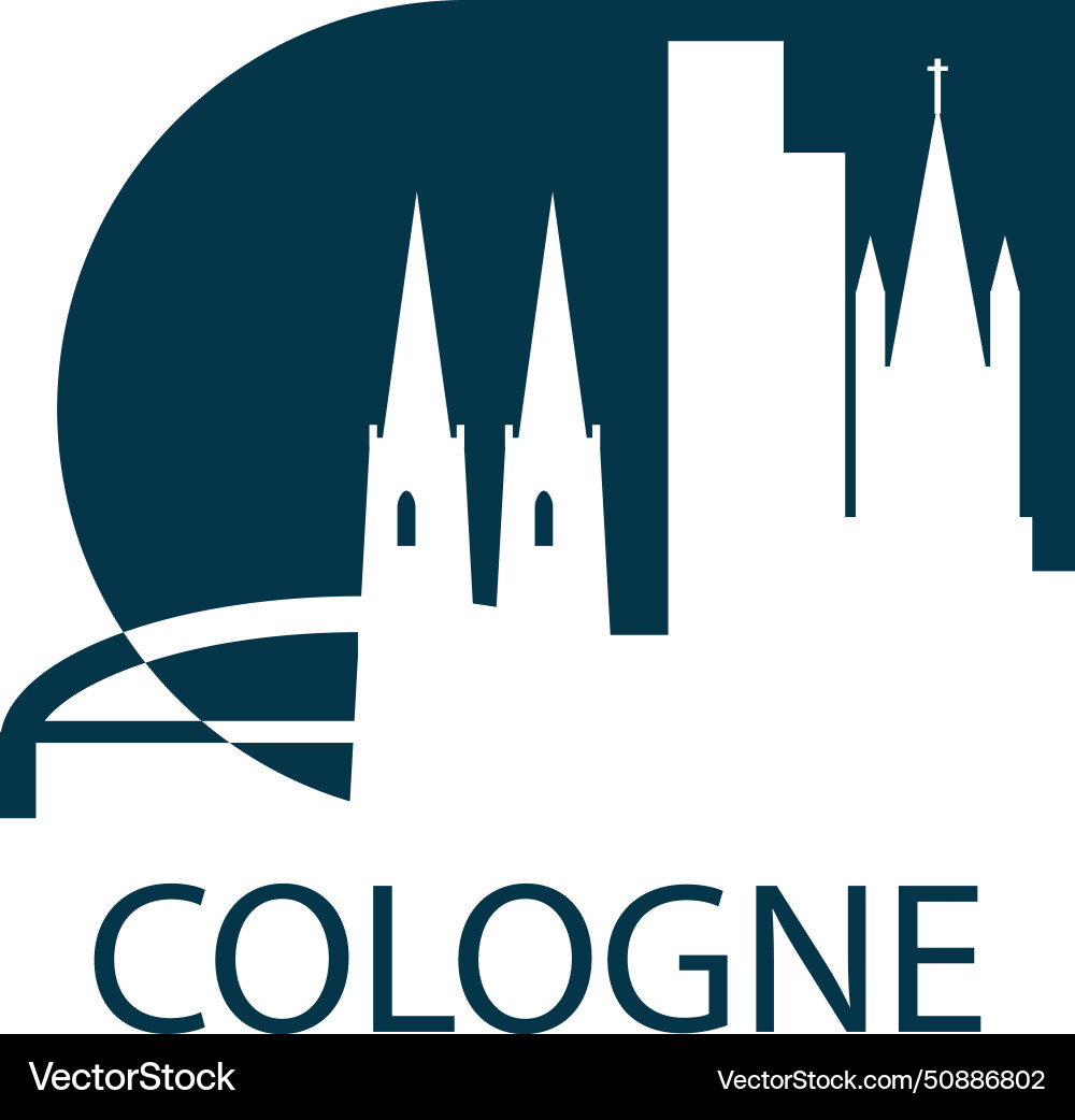 Cologne logo Royalty Free Vector Image - VectorStock