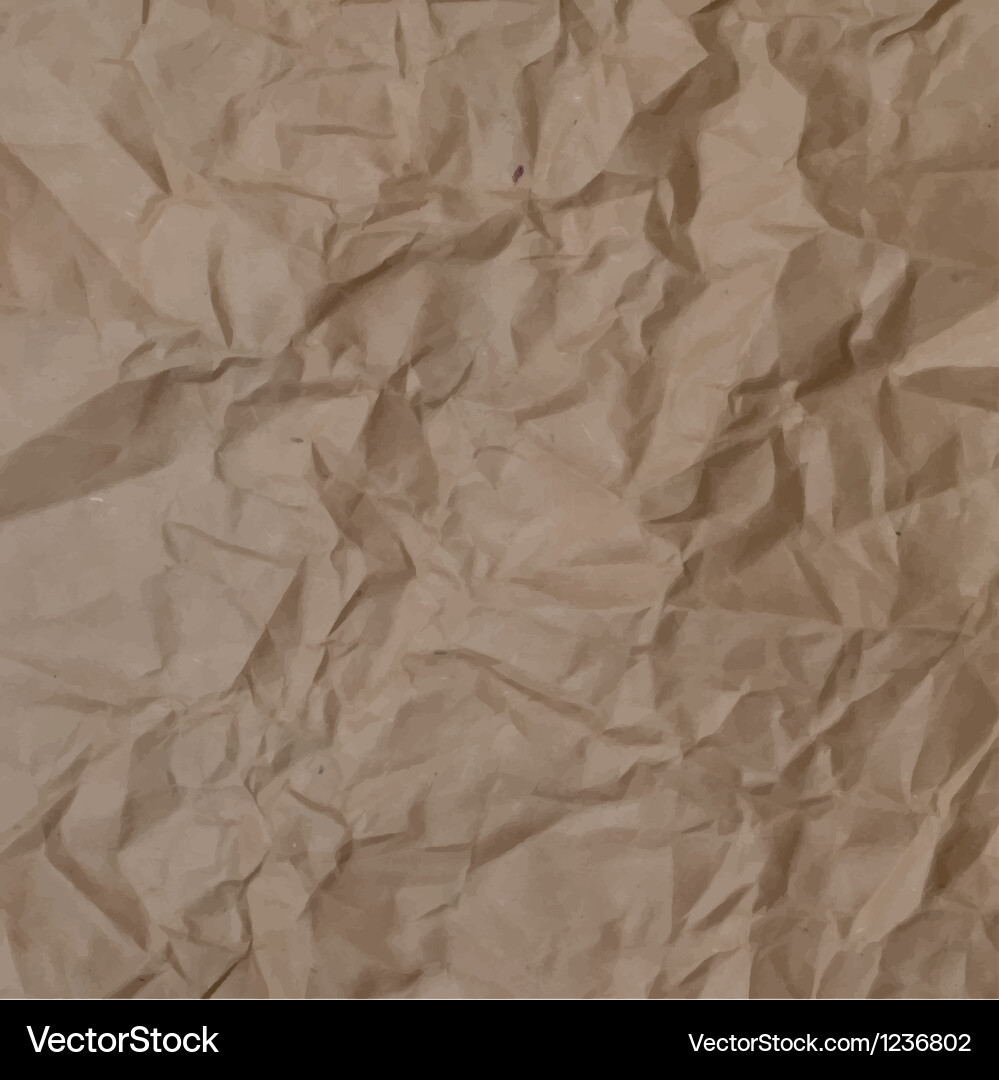 Crumpled Paper Texture Royalty Free Vector Image
