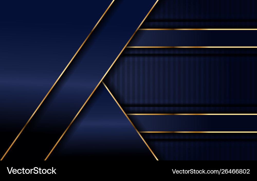 Dark Navy Blue Overlap Background Royalty Free Vector Image