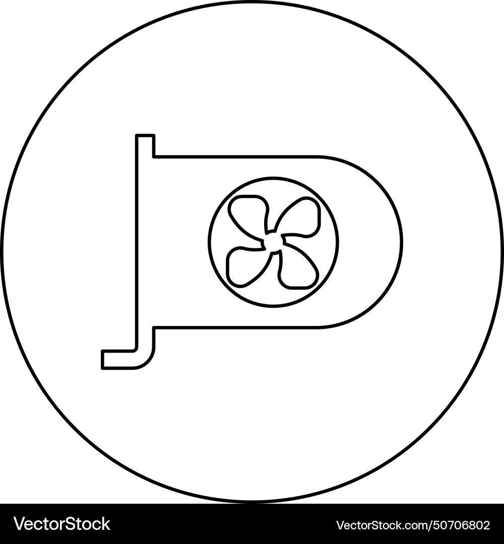 Graphic Card Gpu Pc Personal Computer Hardware Vector Image