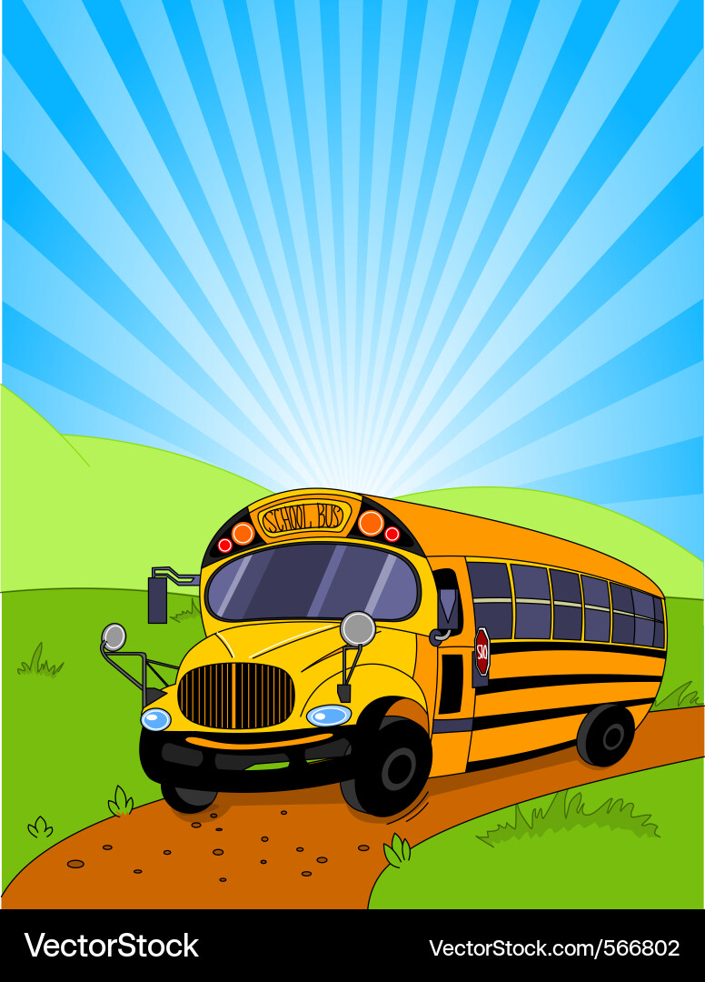 School bus Royalty Free Vector Image - VectorStock