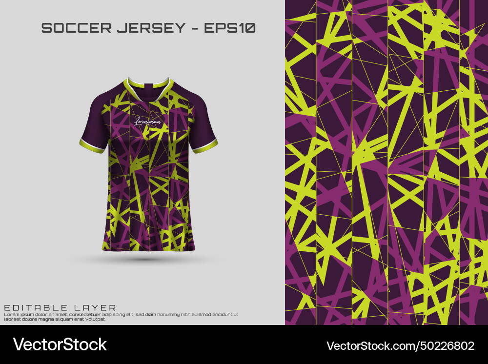 Sports jersey design Royalty Free Vector Image