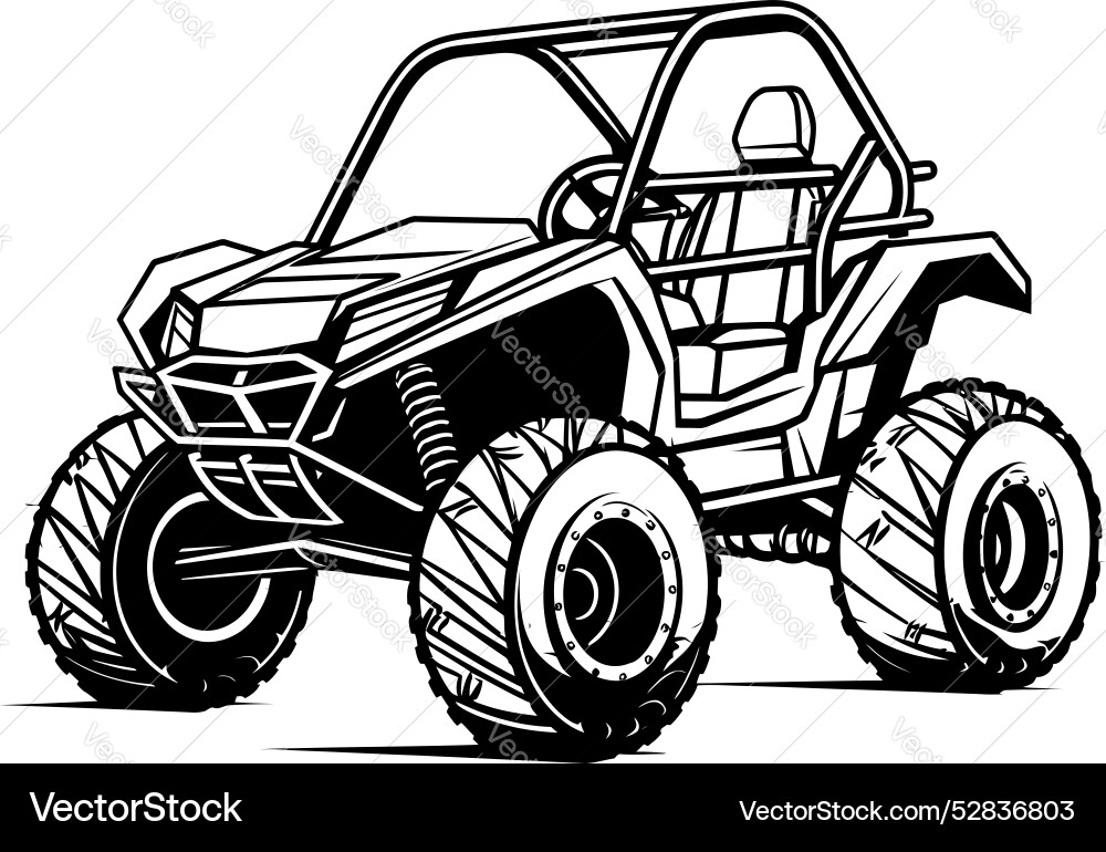 Adventure maverick utv emblem for exploration Vector Image