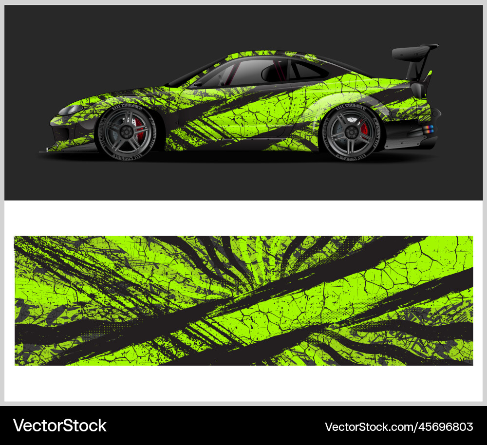 Car wrap design Royalty Free Vector Image - VectorStock