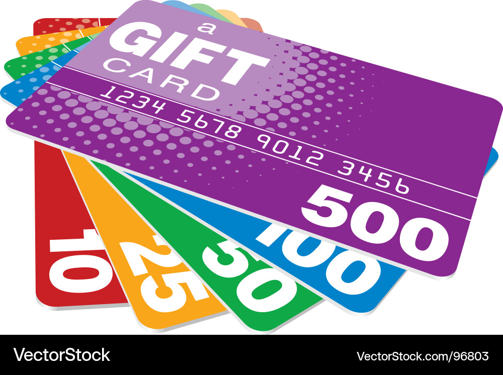 Gift cards Royalty Free Vector Image - VectorStock