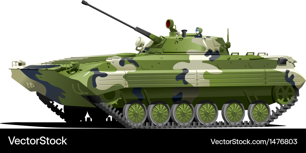 Military Infantry Fighting Vehicle Royalty Free Vector Image