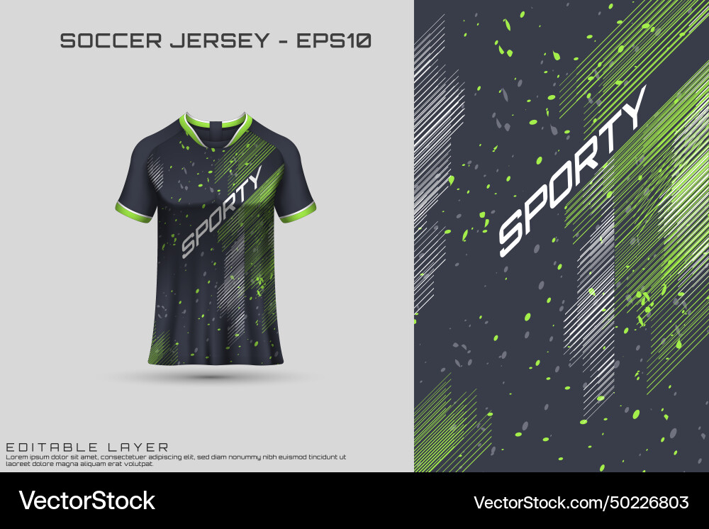 Sports jersey design Royalty Free Vector Image