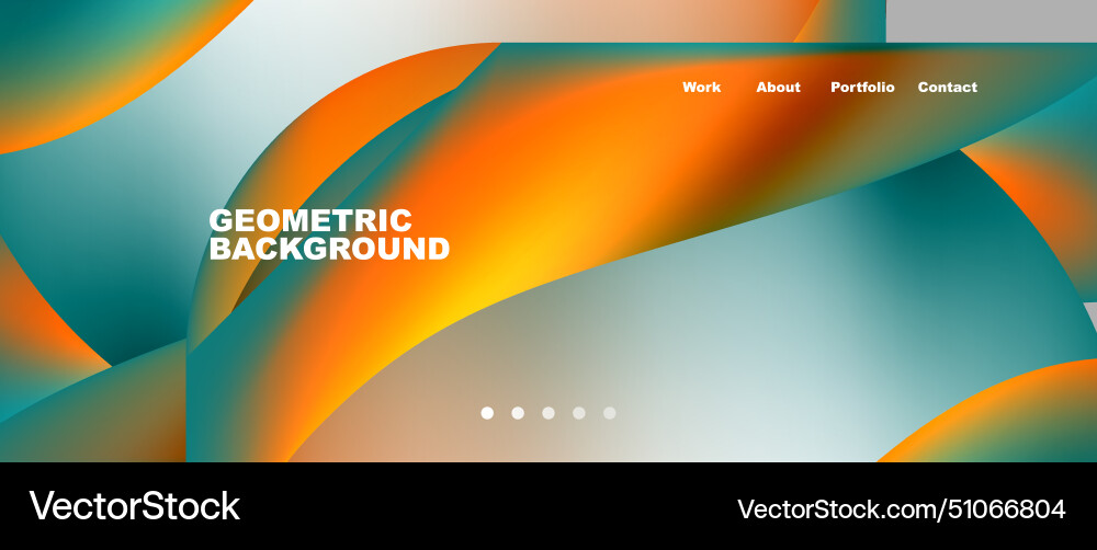 Colorful geometric background with gradient Vector Image