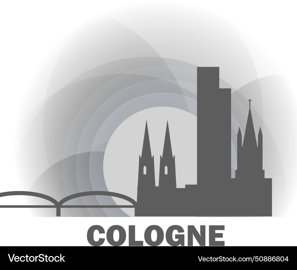 Germany cologne Royalty Free Vector Image - VectorStock
