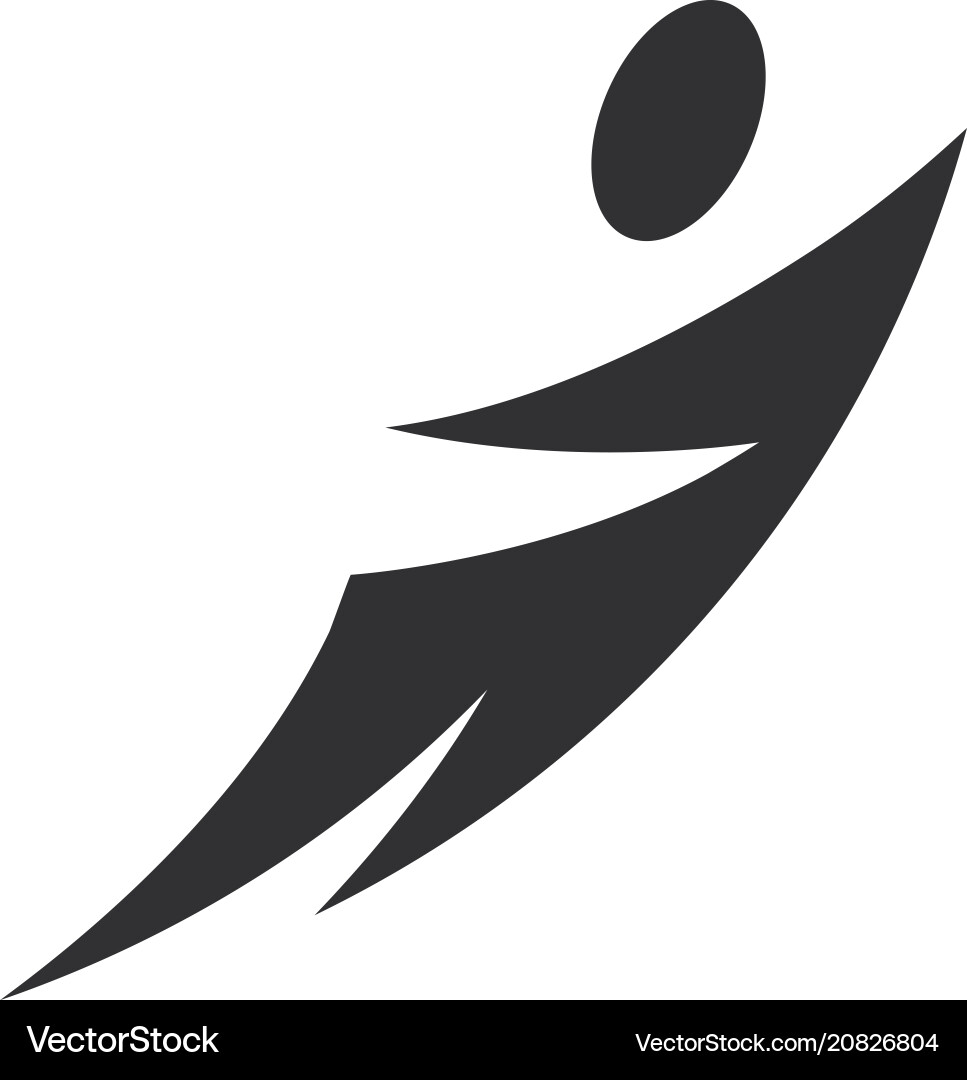 Leadership concept icon black logo Royalty Free Vector Image