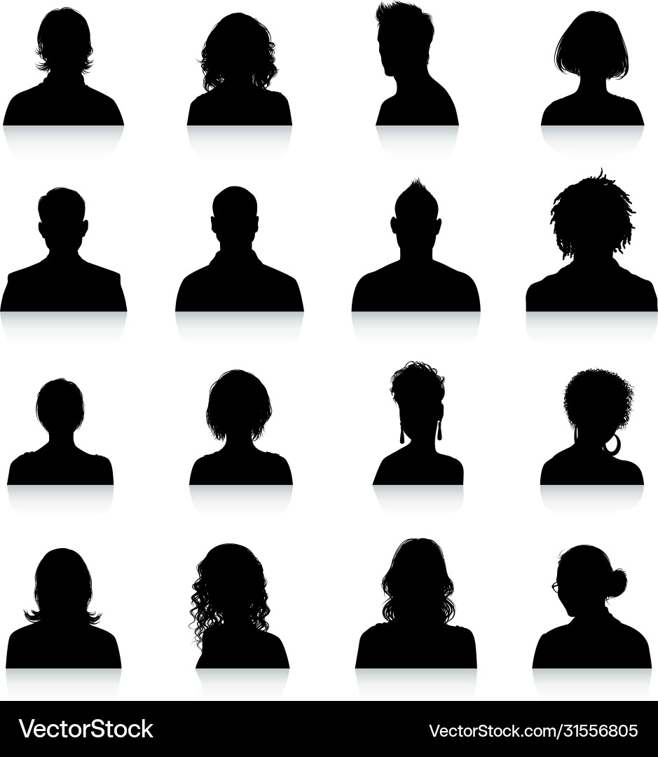 Long Shadow Head and Shoulders Vector Images (52)