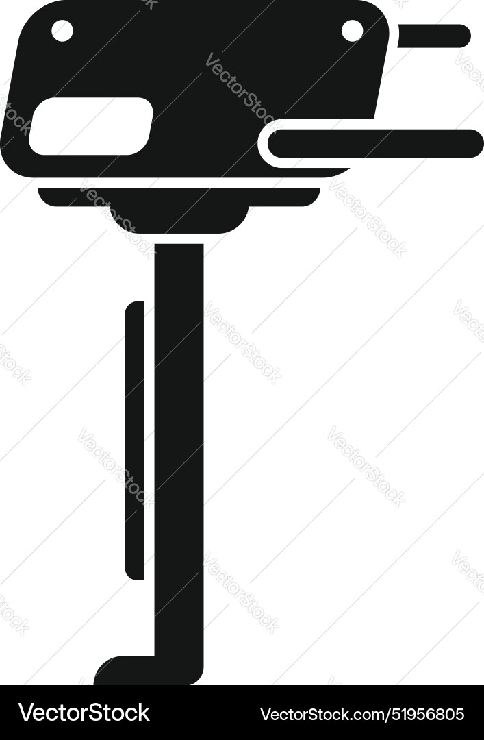 Boat motor engine providing power Royalty Free Vector Image