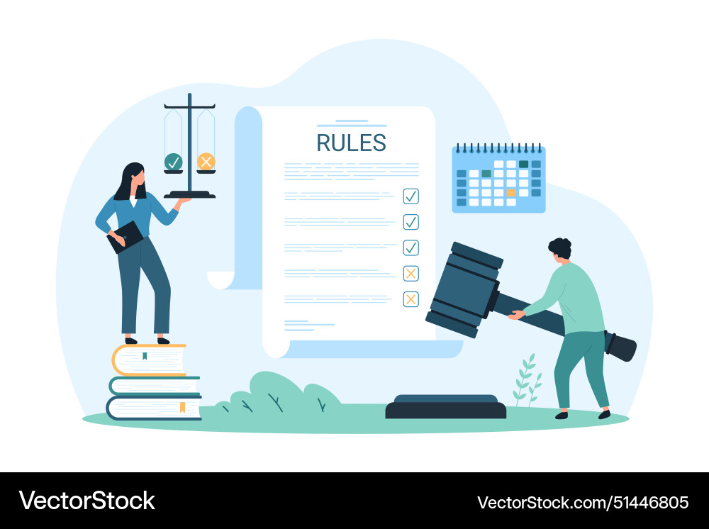 Compliance document corporate policy law Vector Image