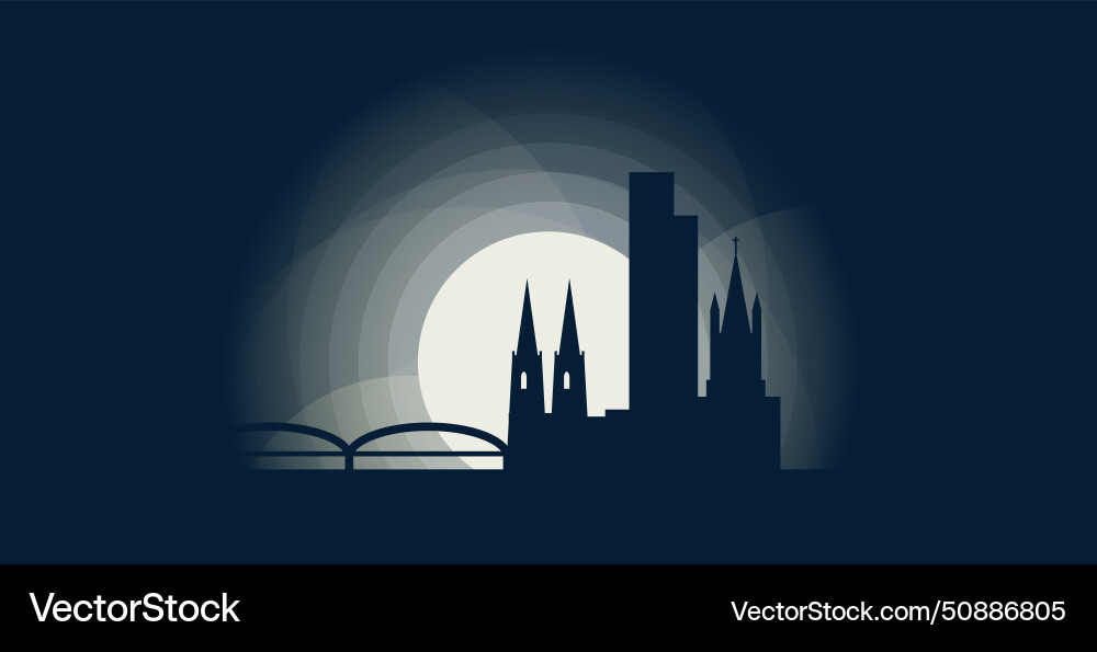 Germany cologne Royalty Free Vector Image - VectorStock