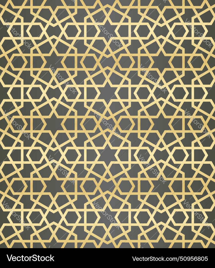 Islamic background with traditional style arabic Vector Image