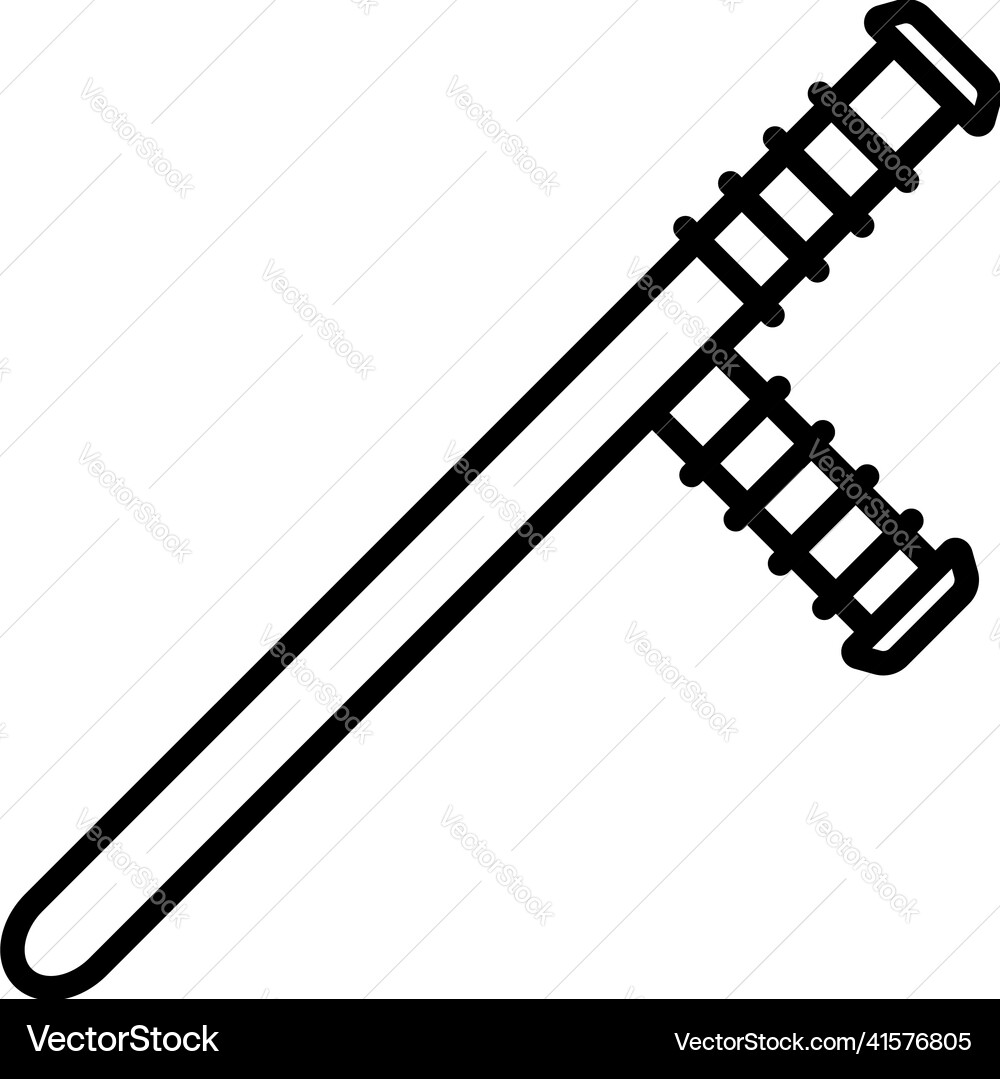 Police baton icon Royalty Free Vector Image - VectorStock