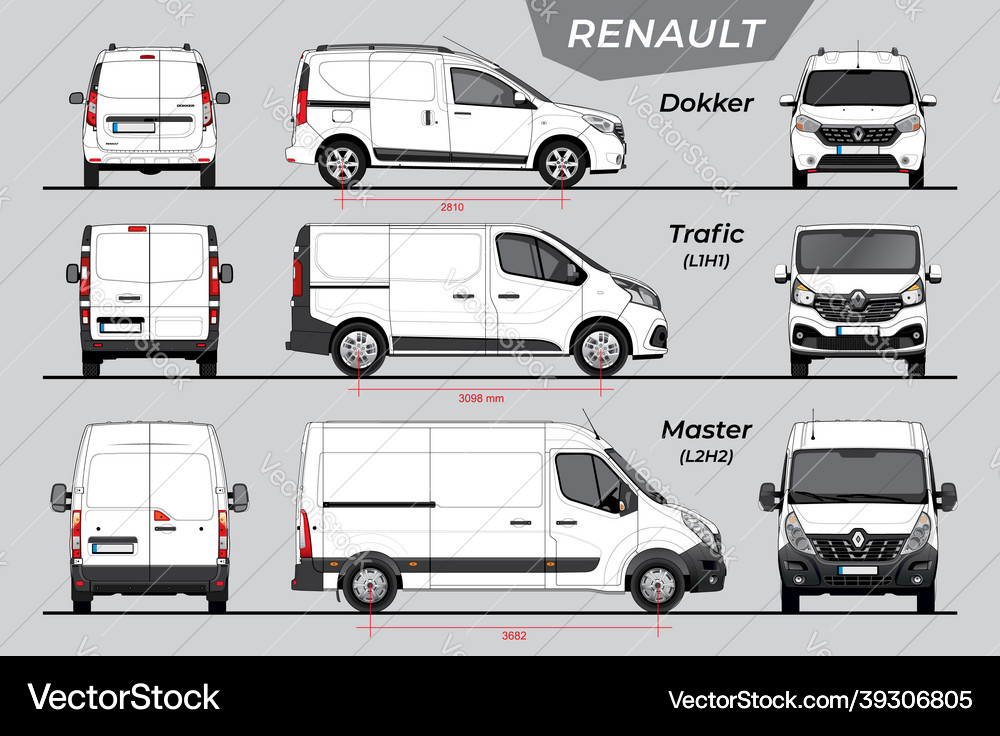 Renault Dokker, Trafic & Master Vans - 2013-2019