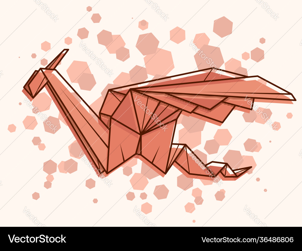 Abstract dragon Royalty Free Vector Image - VectorStock