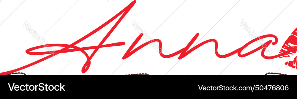 Anna i love you Royalty Free Vector Image - VectorStock