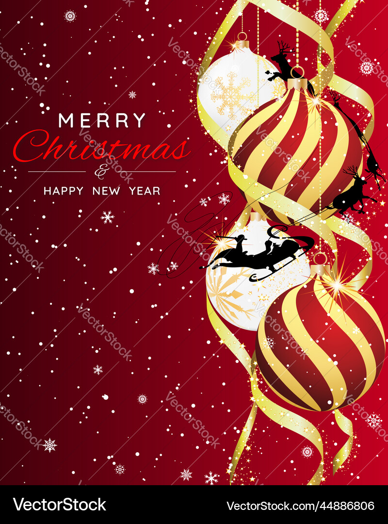 Christmas poster Royalty Free Vector Image - VectorStock