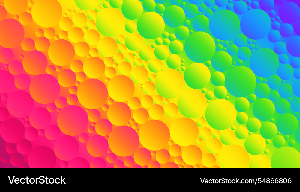 Colorful oil droplets pattern rainbow gradient Vector Image