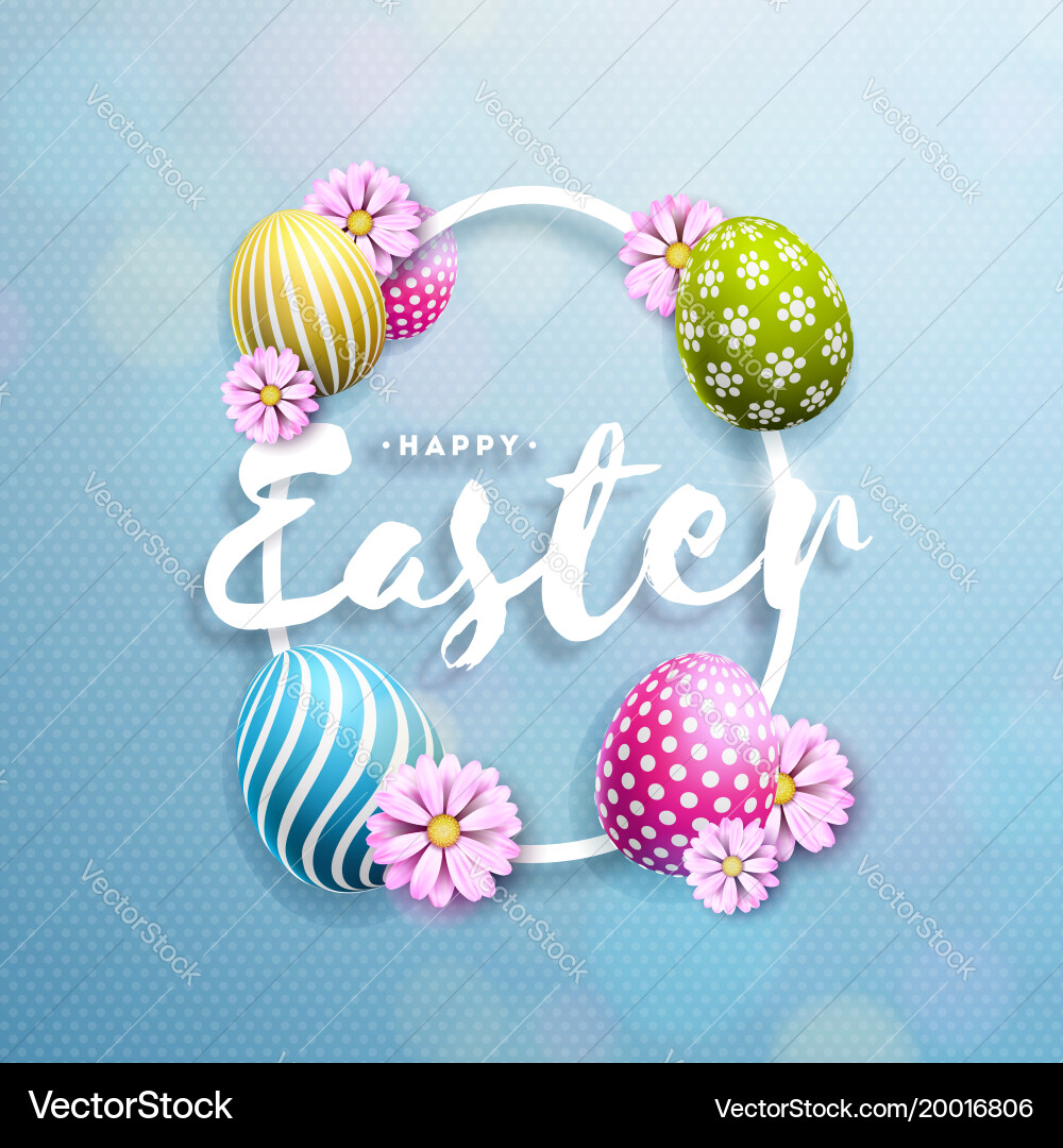 Happy easter holiday Royalty Free Vector Image