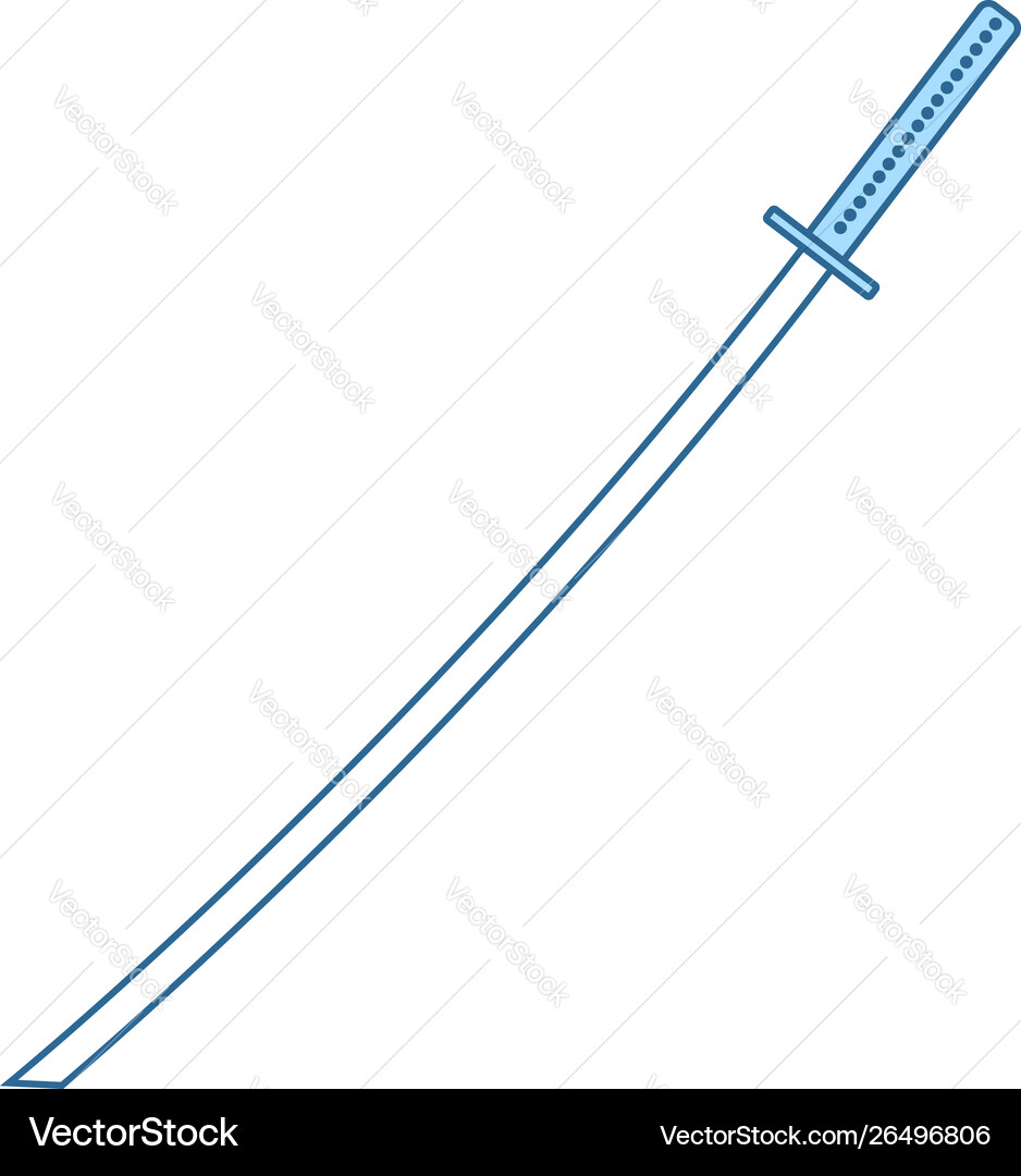 Japanese sword icon Royalty Free Vector Image - VectorStock