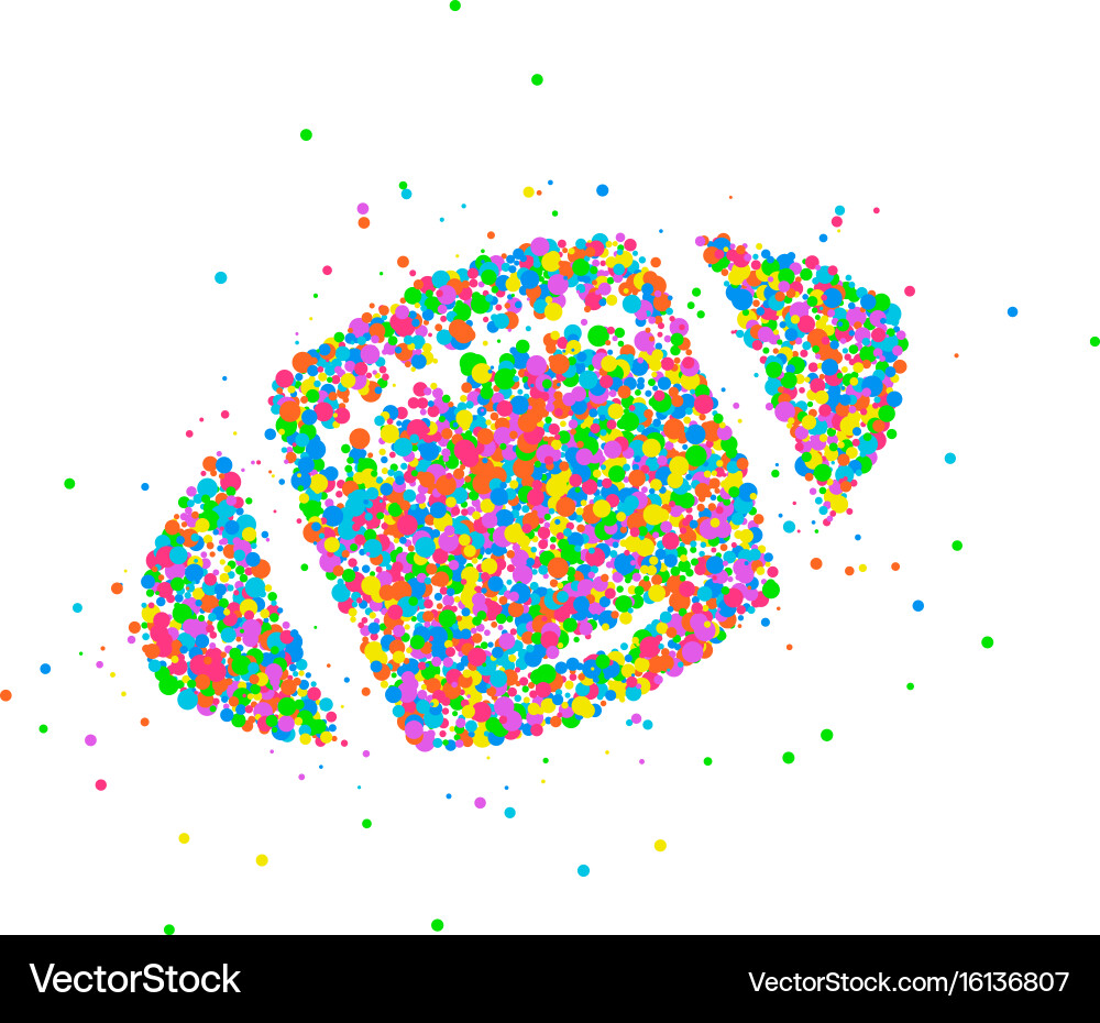 Colorful Rugby Ball Royalty Free Vector Image - VectorStock
