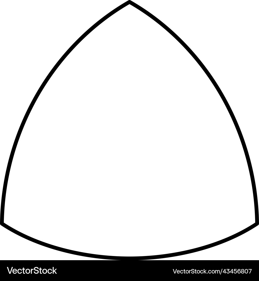 Geometrische Form des geometrischen Dreiecks Vektorbild