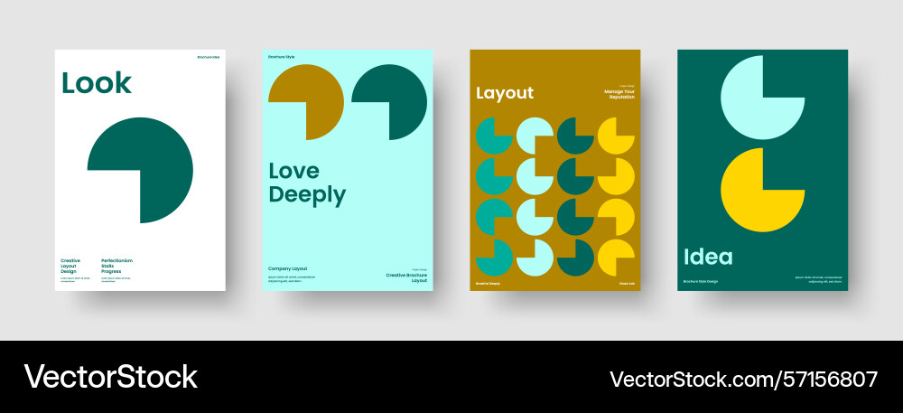 Geometric book cover design abstract background Vector Image