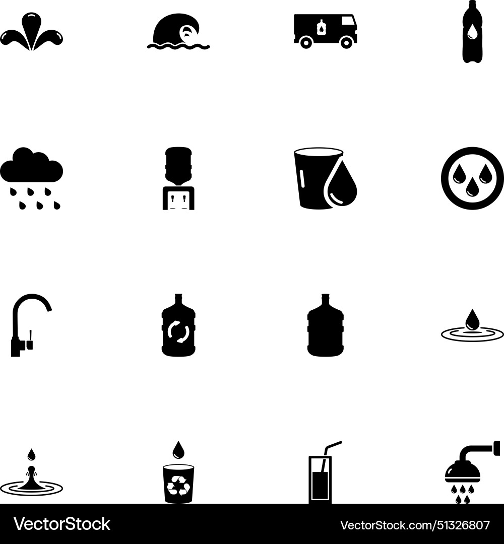 Water icon - expand to any size change Royalty Free Vector