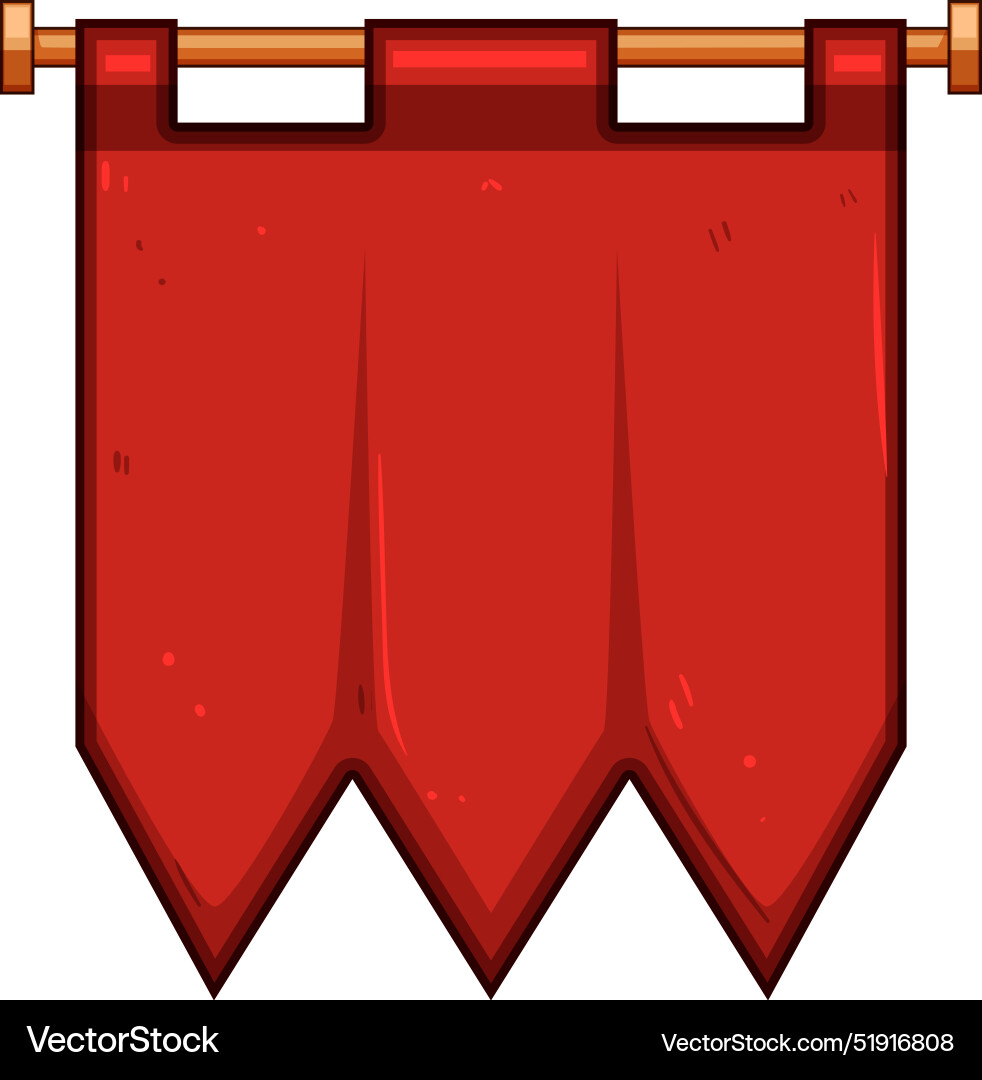 Banner royal flag cartoon Royalty Free Vector Image