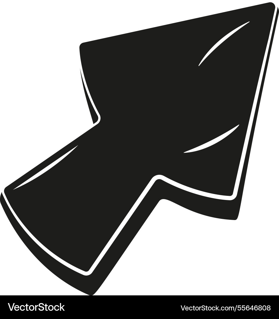 Black game cursor Royalty Free Vector Image - VectorStock