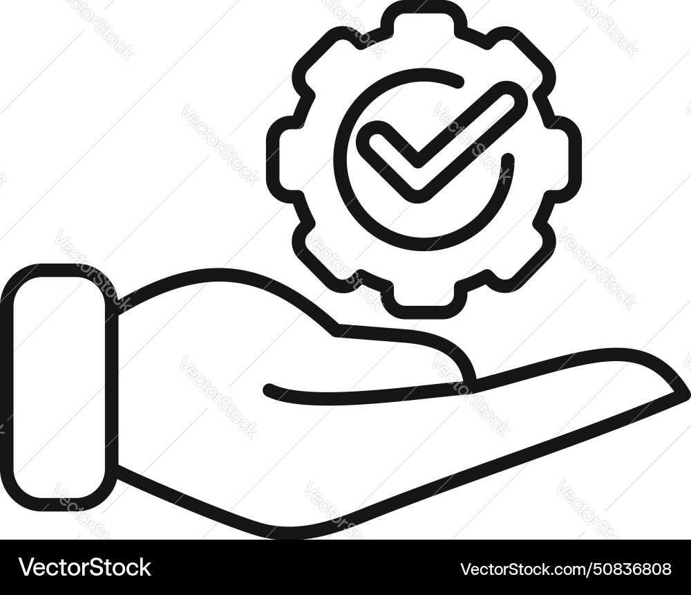 Care control products icon outline policy Vector Image