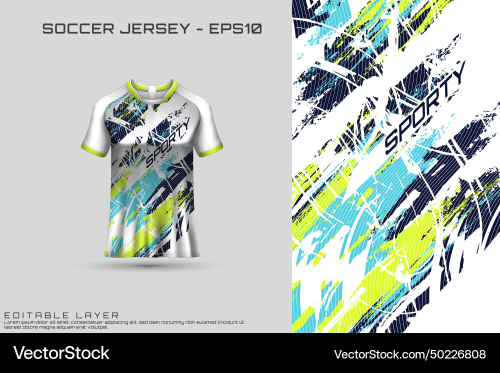 Sports jersey design Royalty Free Vector Image