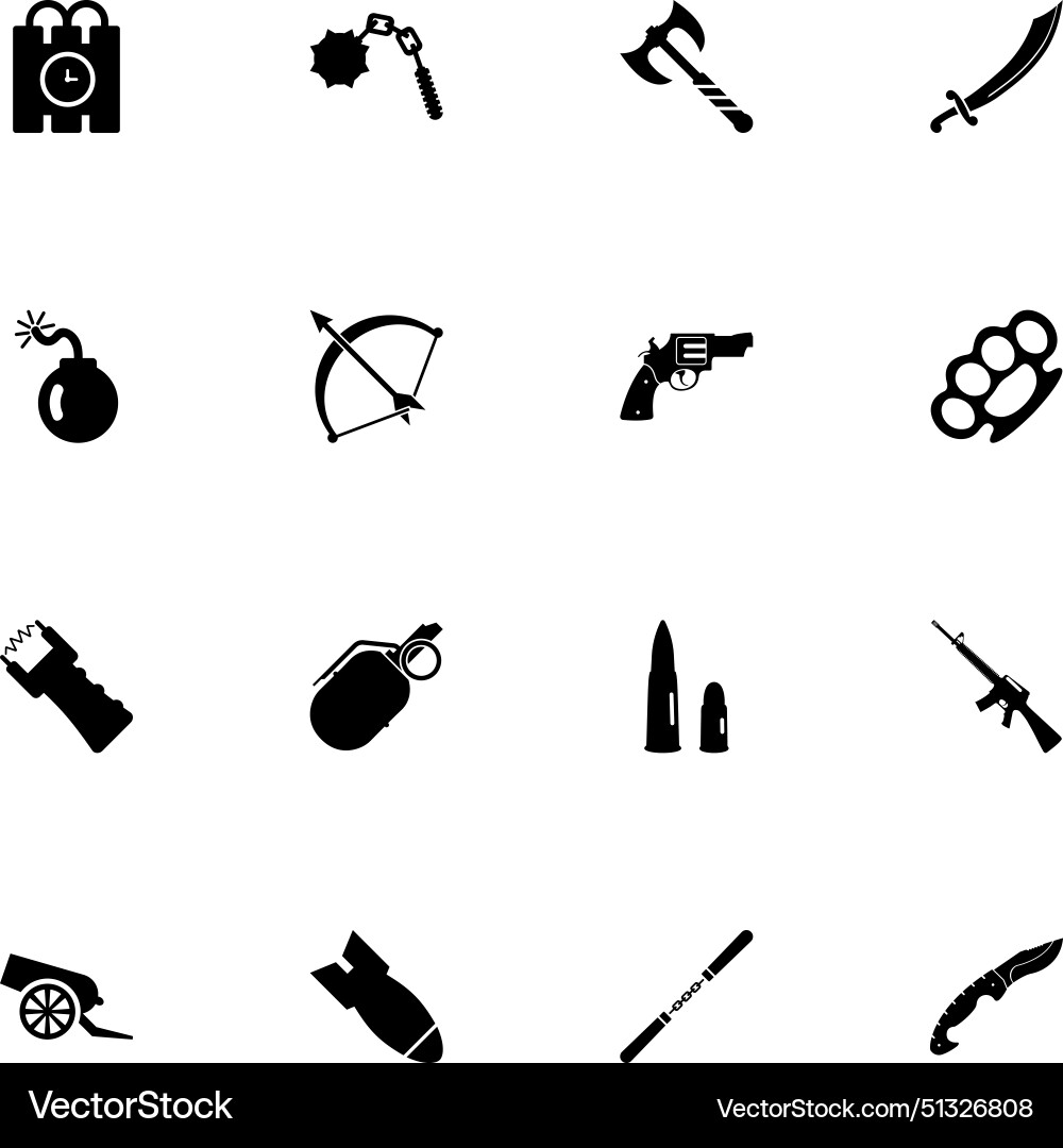 Weapon icon - expand to any size change Royalty Free Vector