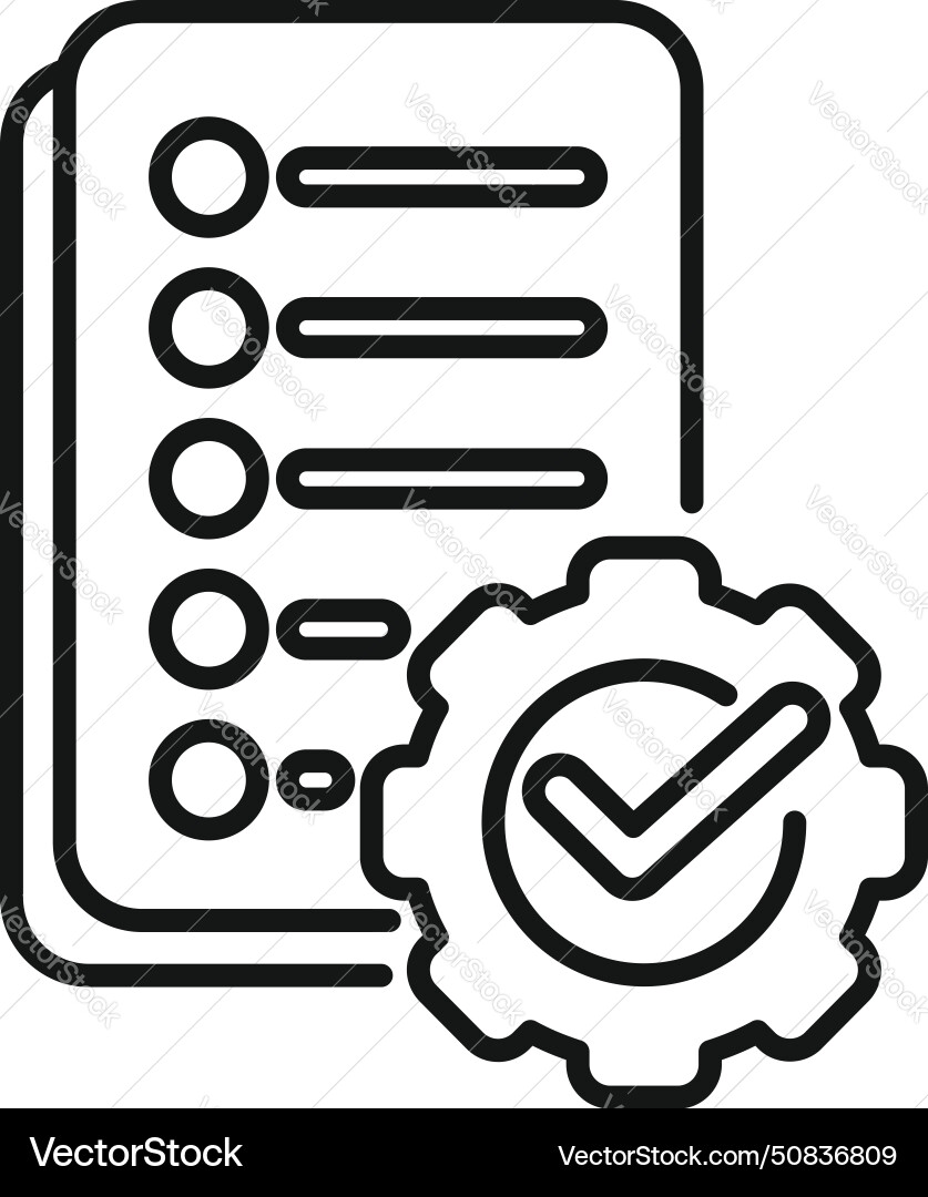 Control search document icon outline Royalty Free Vector