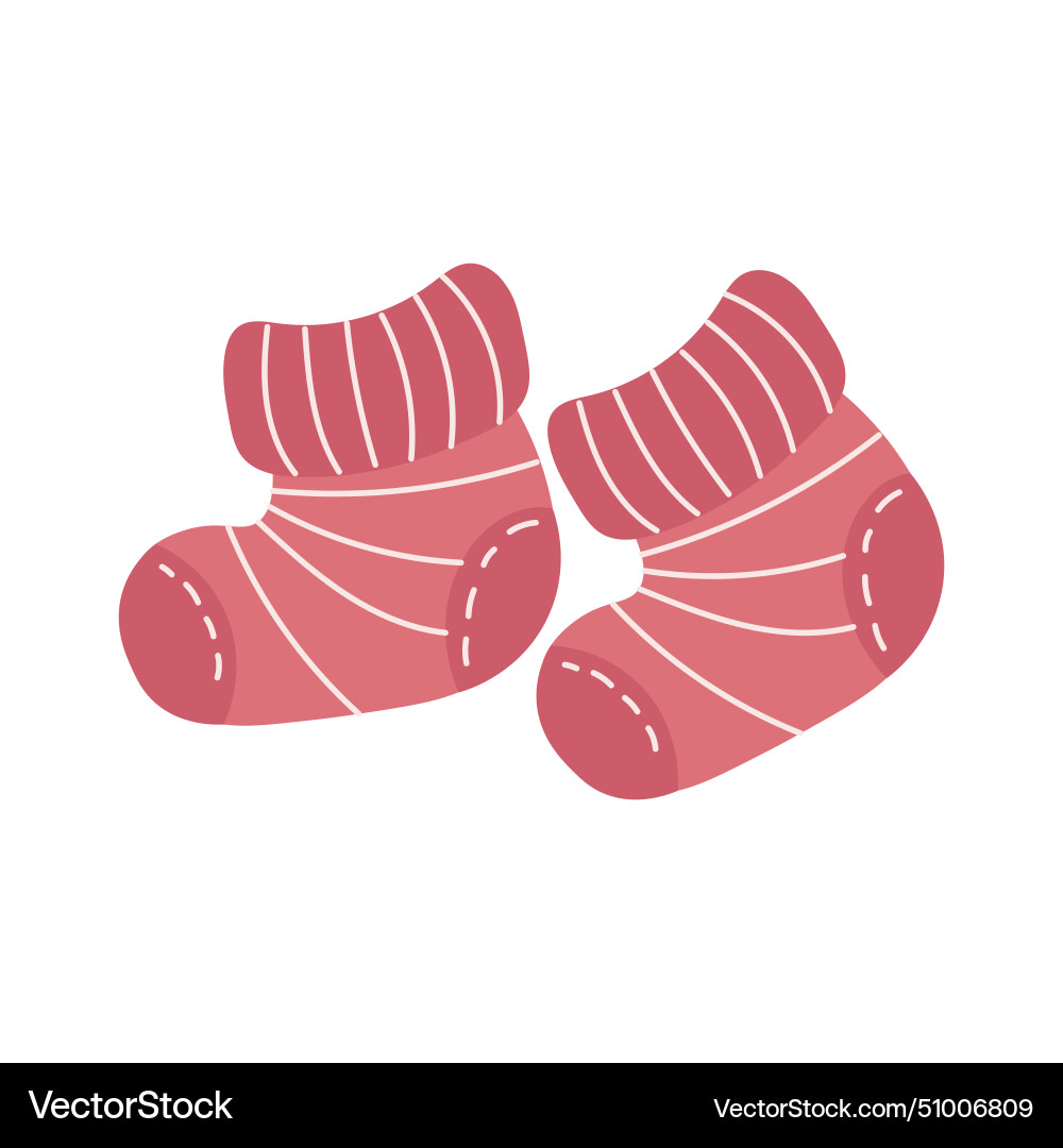 Cute children socks Royalty Free Vector Image - VectorStock