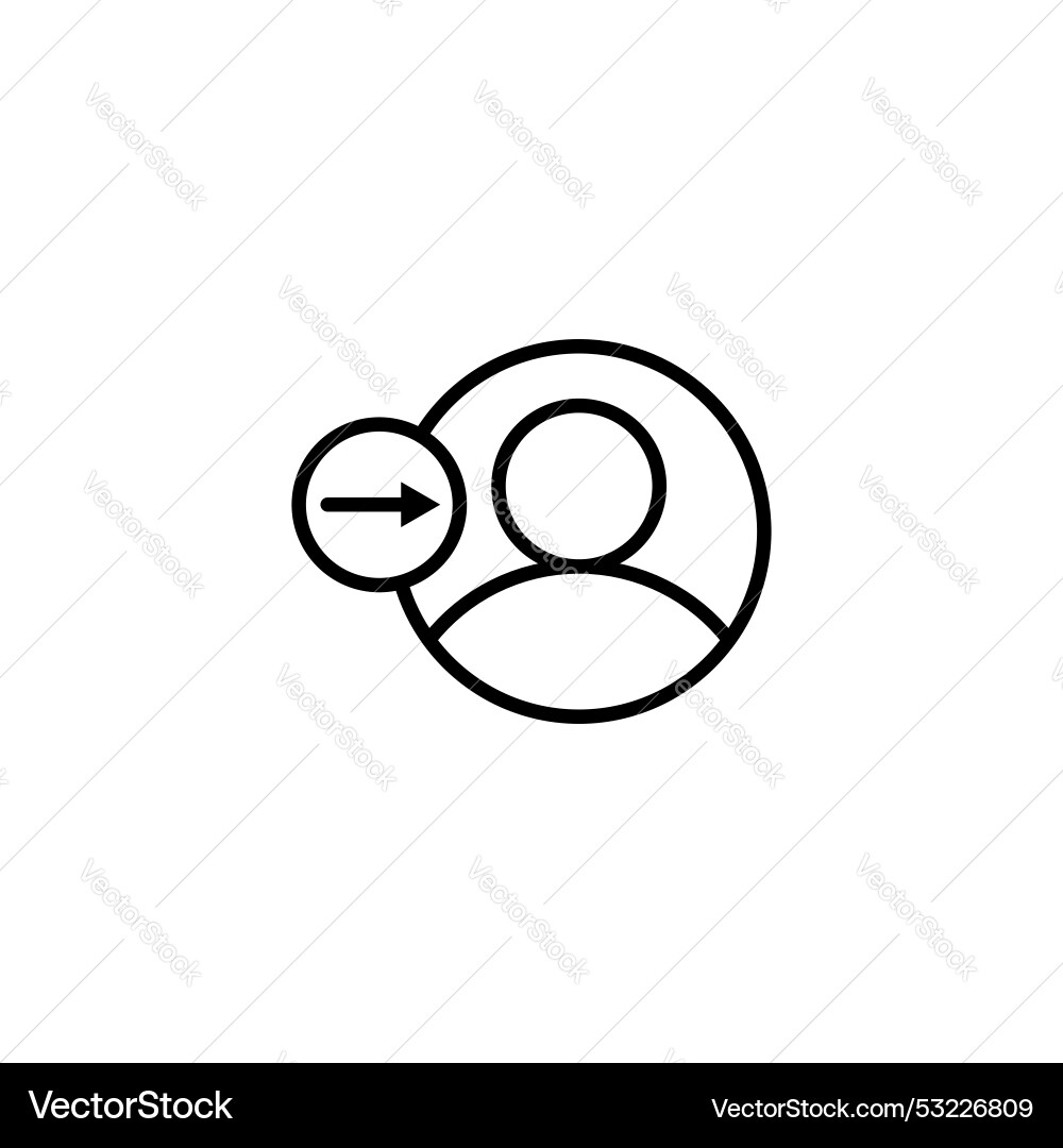 Login icon set account member access symbol Vector Image