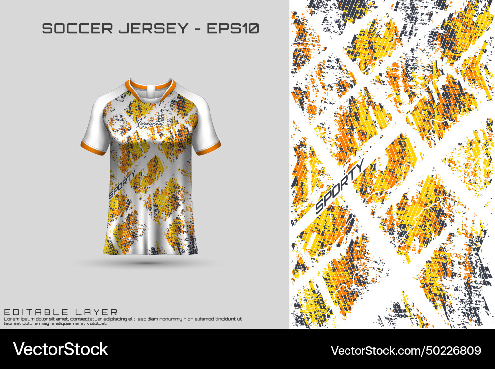 Sports jersey design Royalty Free Vector Image