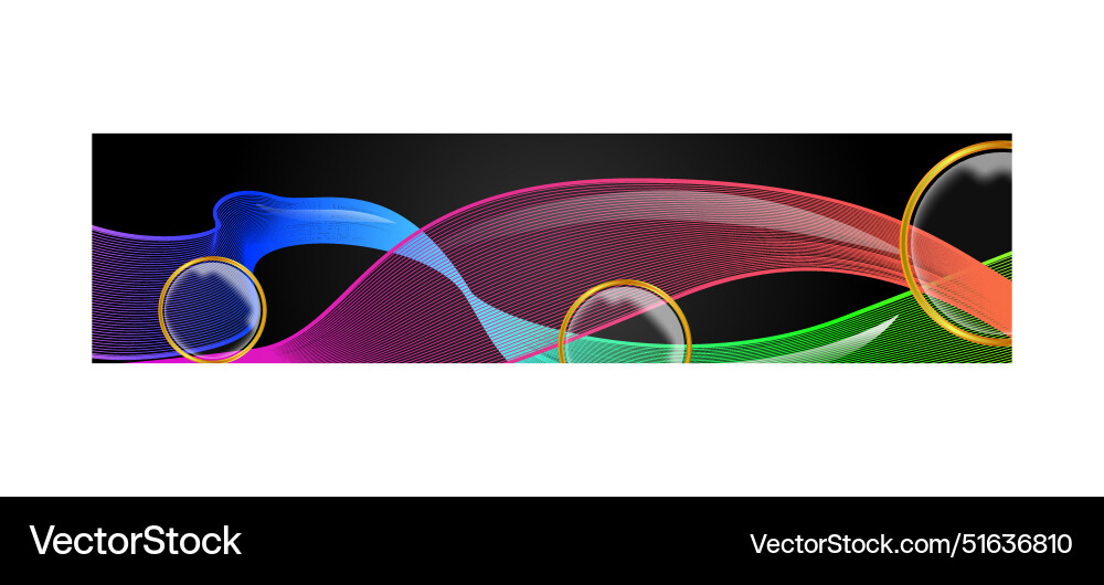 Abstract flow of colorful dynamic waves Royalty Free Vector