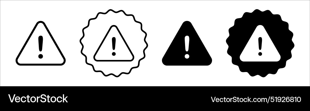 Disclaimer icon symbol set collection Royalty Free Vector