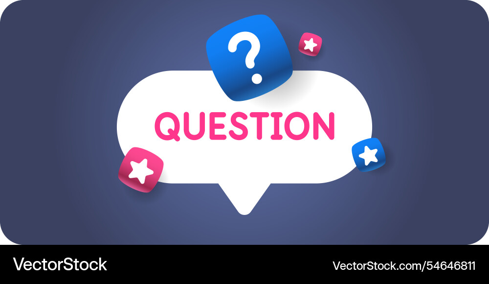 A poster with question mark that needs Royalty Free Vector